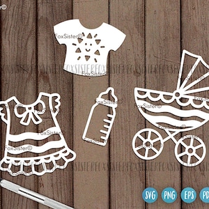 Baby Shower Svg Bundle, Baby Cut Files, Baby Vector Clipart, New Baby ...