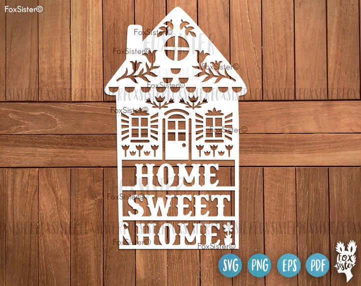 Home Sweet Home Svg House Svg Home Cut File Original Svg | Etsy