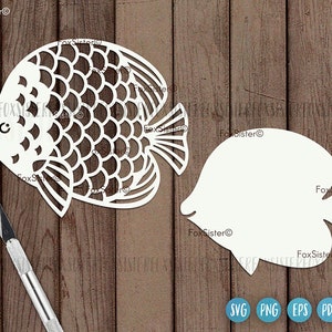 Cute Fish Svg Cutting Files for Cricut and Silhouette Set1, Fish ...