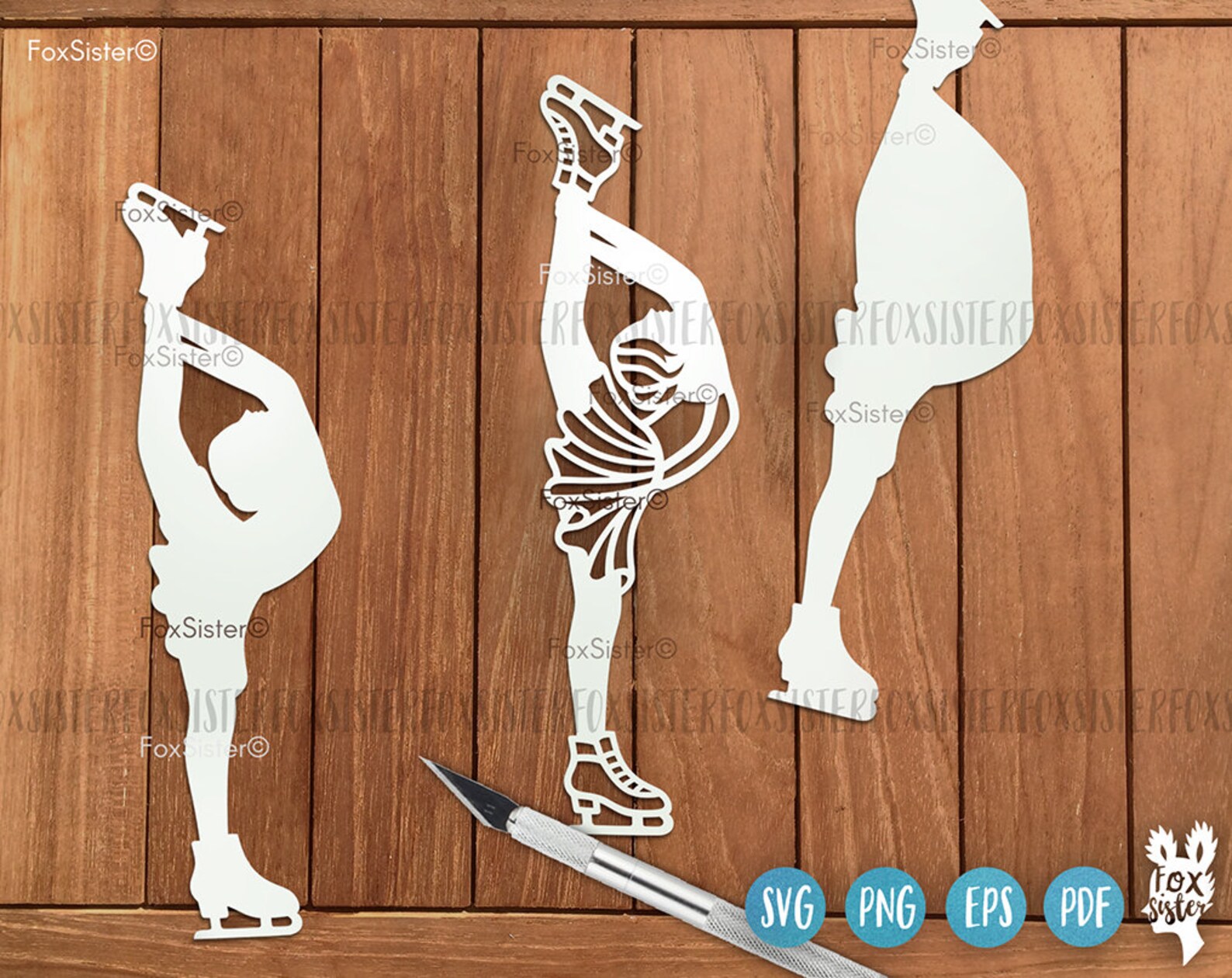 Figure Skating Svg Bundle for Cricut and Silhouette Ice - Etsy Canada