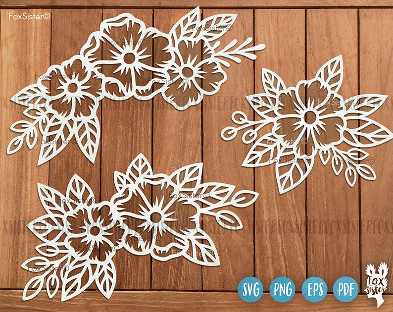 Flower Svg Bundle for Cricut and Silhouette, Flower Svg Files, Flower ...
