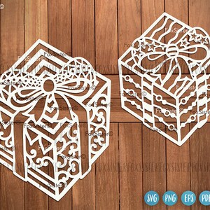 Christmas Gift Svg Png Pdf Eps Vector Cut Files, Gift Clipart, Present ...