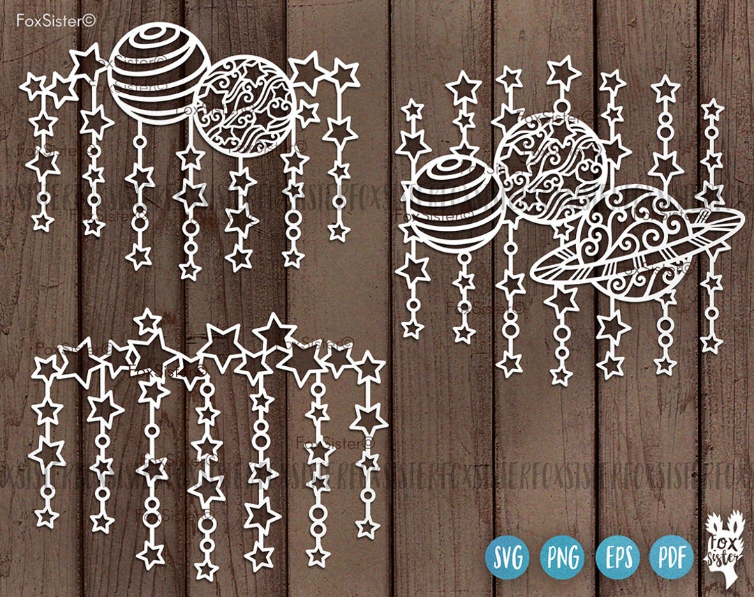 Planets Svg Bundle for Cricut and Silhouette, Galaxy Svg, Celestial Svg ...