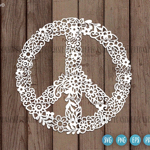 Peace Sign Svg - Etsy