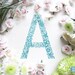 Letter A SVG, PDF Papercut Template Letters Svg, Alphabet Svg, Floral ...