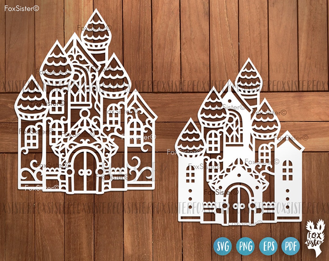 Castle Svg Cut File for Cricut and Silhouette, Cute Princess Castle Svg ...