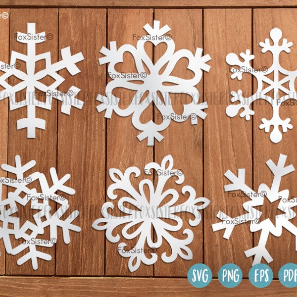 Snowflake Bundle Svg - Etsy