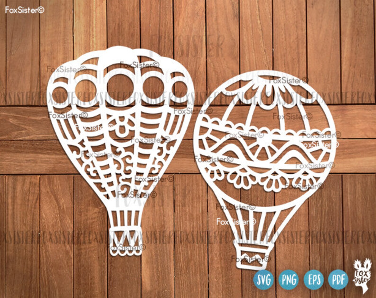 Hot Air Balloon Svg Cut File Bundle Air Balloon Svg | Etsy