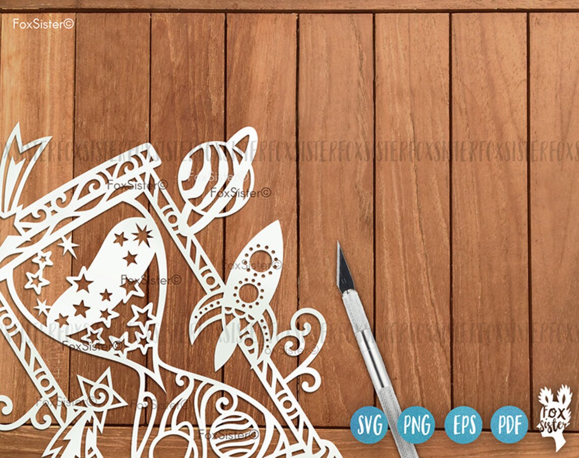 Space Svg for Cricut and Silhouette Planets Svg Foxsister | Etsy