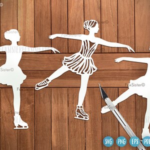 Ice Skating Svg Bundle for Cricut and Silhouette, Ice Skating Vector ...