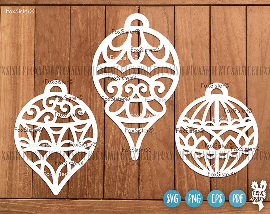 Christmas Bauble Svg Bundle Clipart Silhouette Svg Bundle - Etsy