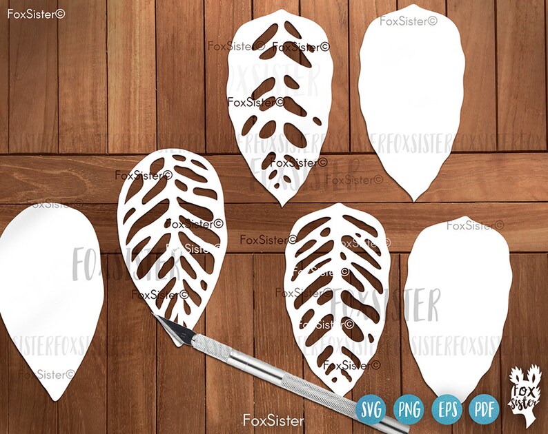 Monstera Leaf Svg Bundle for Cricut and Silhouette Leaves - Etsy