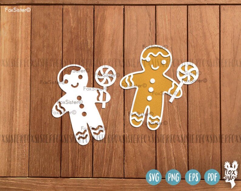 Gingerbread Man Svg, Christmas SVG Collection! 8 Designs SET 2, People ...