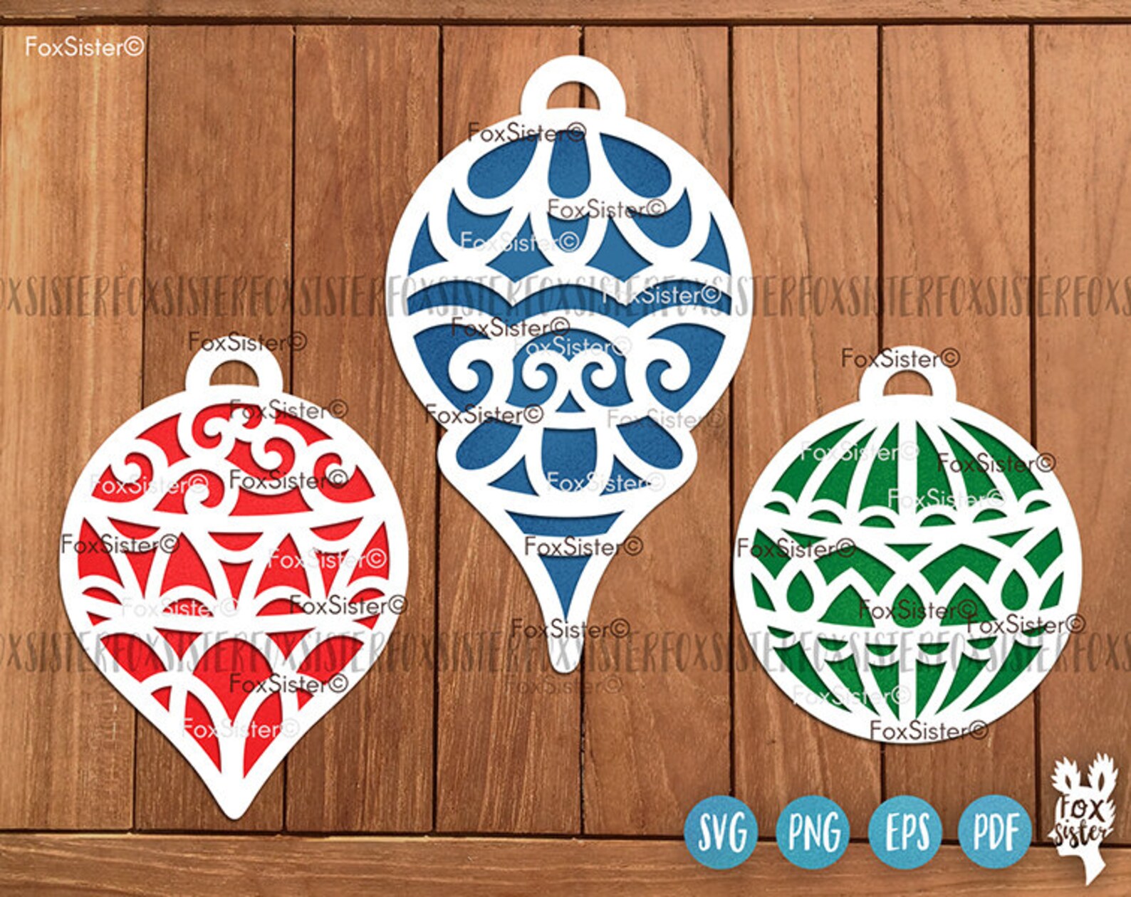 Christmas Bauble Svg Bundle Clipart Silhouette Svg Bundle - Etsy