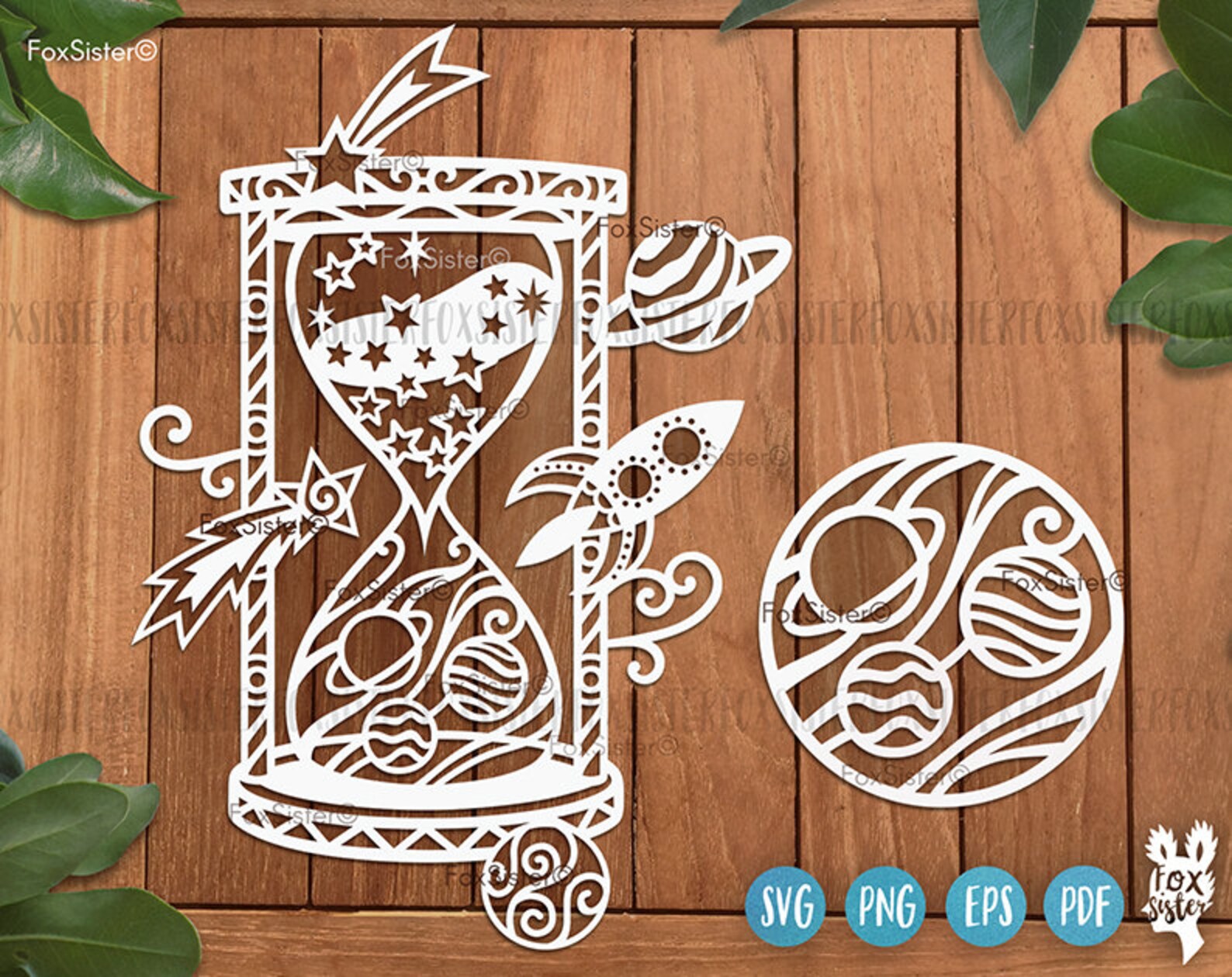 Space Svg for Cricut and Silhouette Planets Svg Foxsister | Etsy