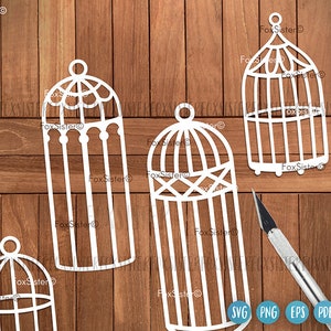 Bird Cage Svg Bundle, Cages Svg Cut File, Cage Vectors Silhouette, Cage ...