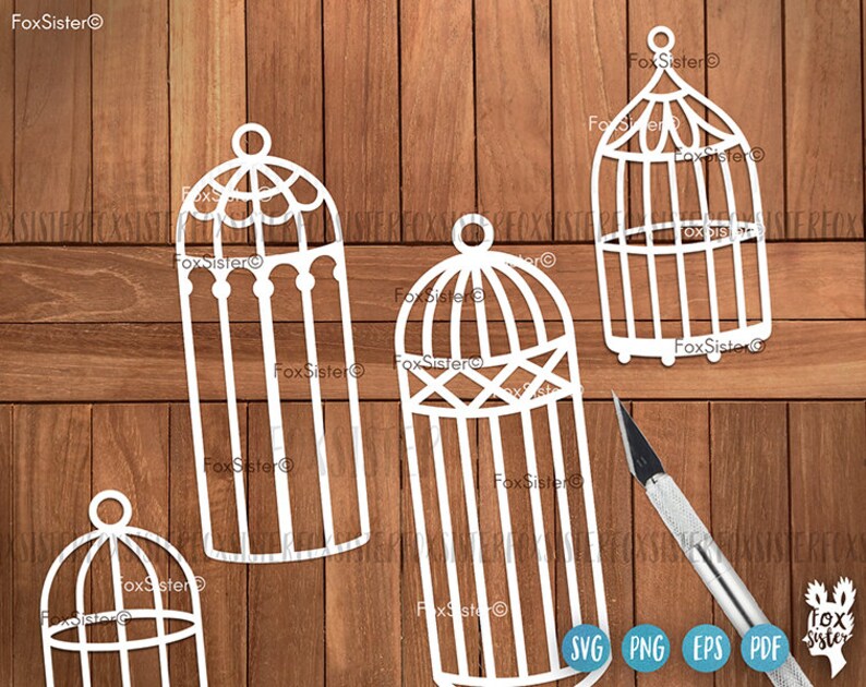 Bird Cage Svg Bundle, Cages Svg Cut File, Cage Vectors Silhouette, Cage ...