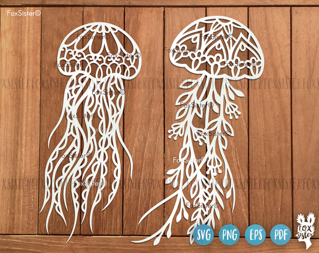 Jellyfish Svg Design for Cricut and Silhouette, Jellyfish Svg Files ...