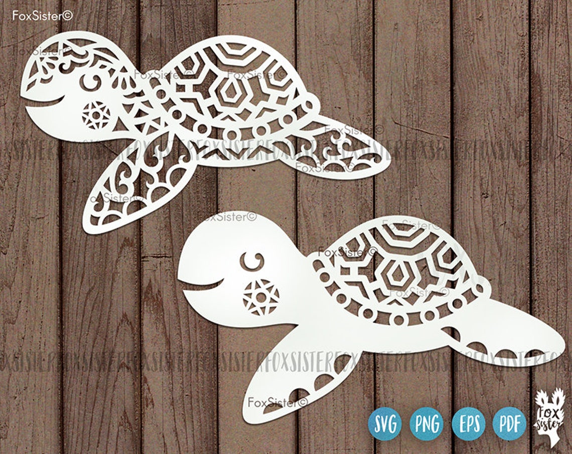 Turtle Svg for Cricut and Silhouette Animal Svg Foxsister - Etsy Canada