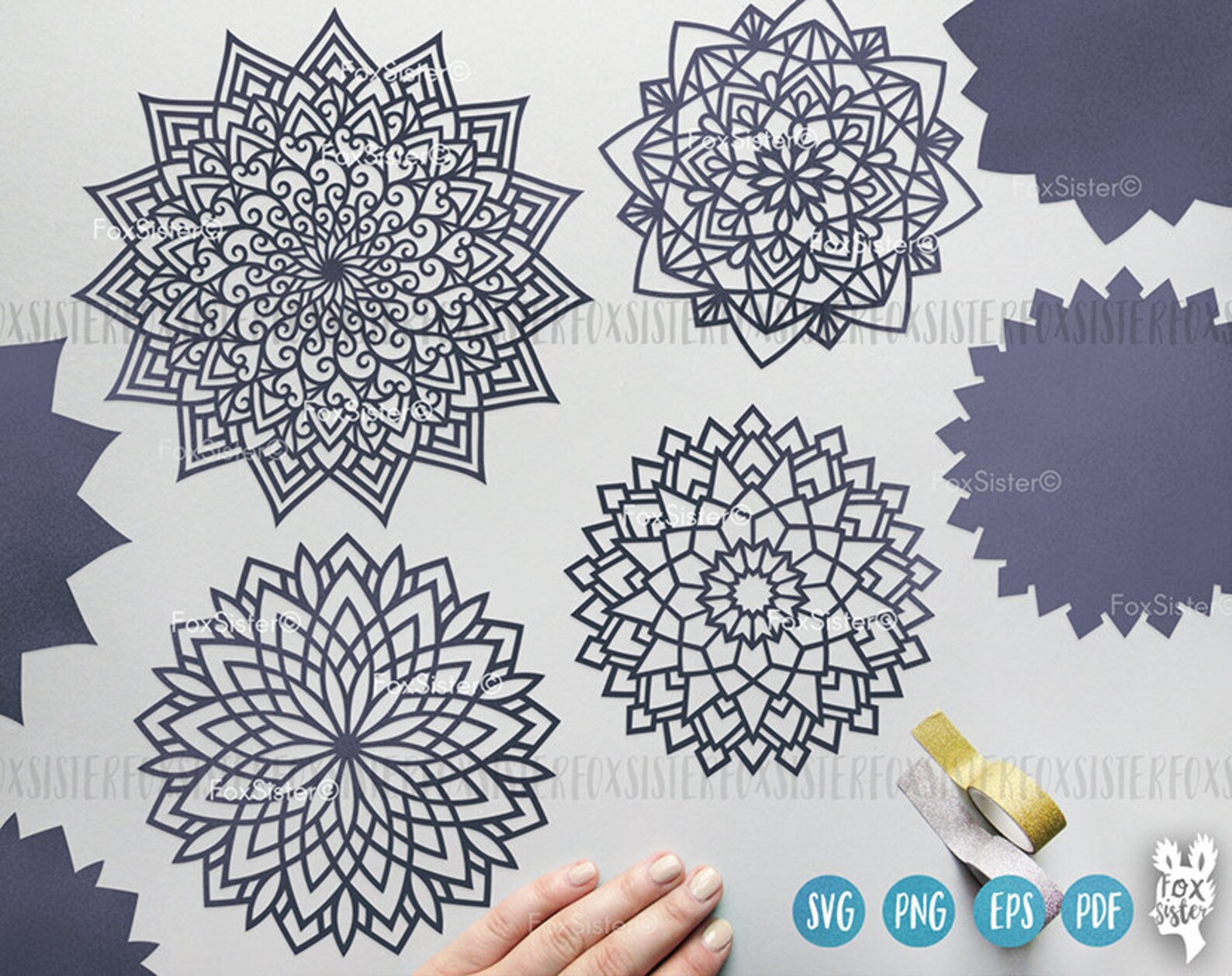 Mandala Svg Bundle Vector Cut Files Set 2 Boho Svg Design - Etsy Australia