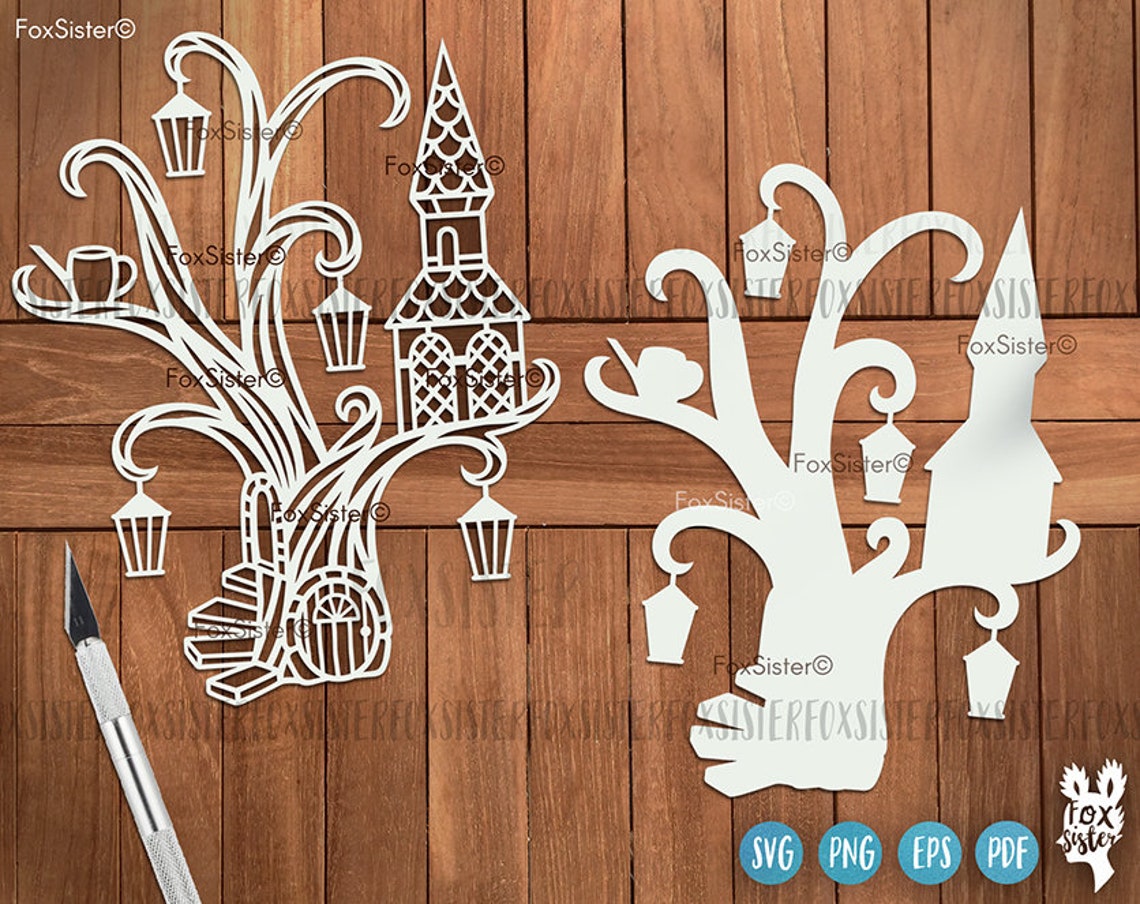 Tree Houses Svg Fairy Tale Svg Bundle for Cricut and - Etsy UK