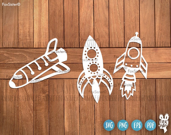 27 Space Templates SVG Bundle! Astronaut Svg, Rocket Svg, Planets Svg ...