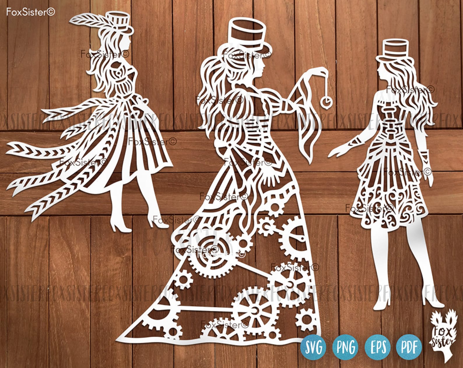 Steampunk Svg Designs for Cricut and Silhouette Girl Svg | Etsy Australia