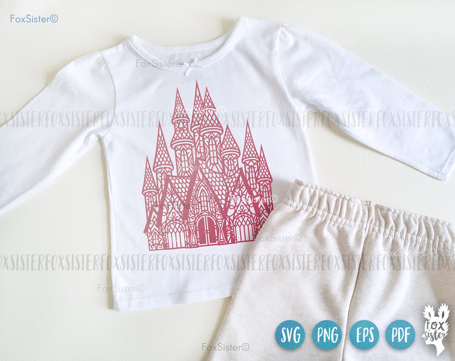 Castle Svg Cut File for Cricut and Silhouette, Big Princess Castle Svg ...
