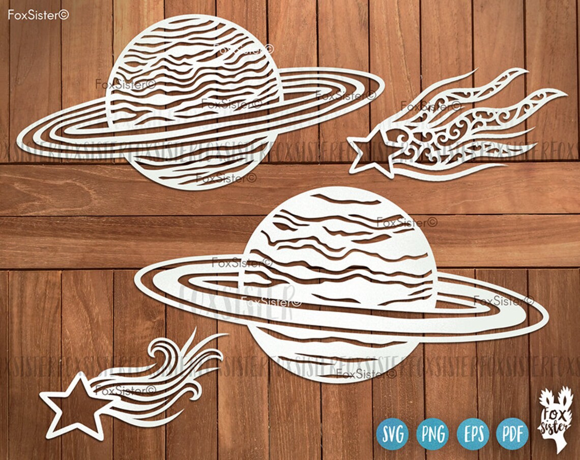 Planets Svg for Cricut and Silhouette Space Svg Foxsister - Etsy Canada