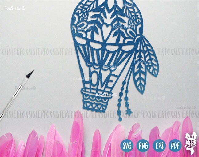 Air Balloon Svg, Air Balloon Cut File, Air Balloon Clipart, Adventure ...