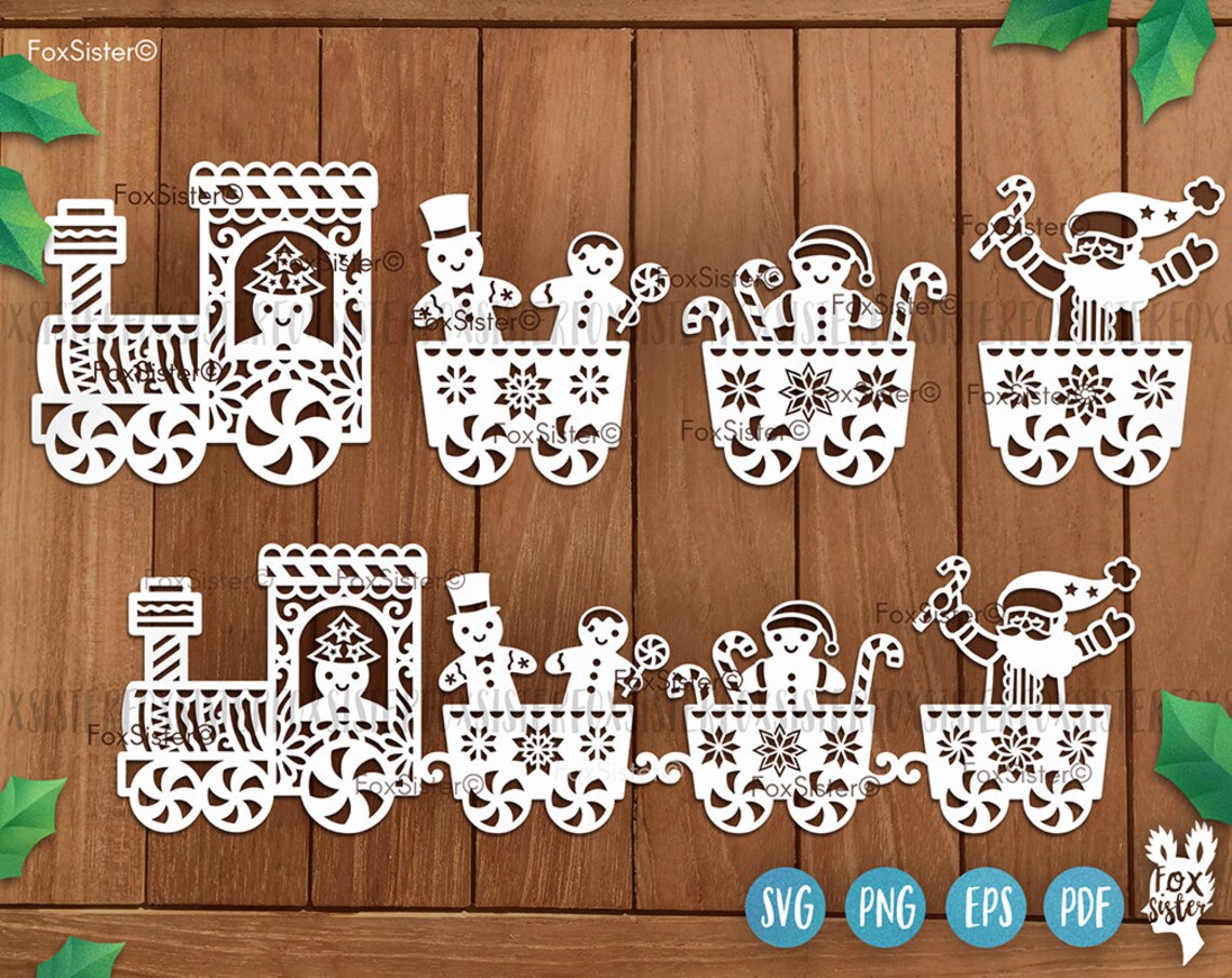 Train Set Svg Bundle Christmas Toy Svg Christmas Tree - Etsy