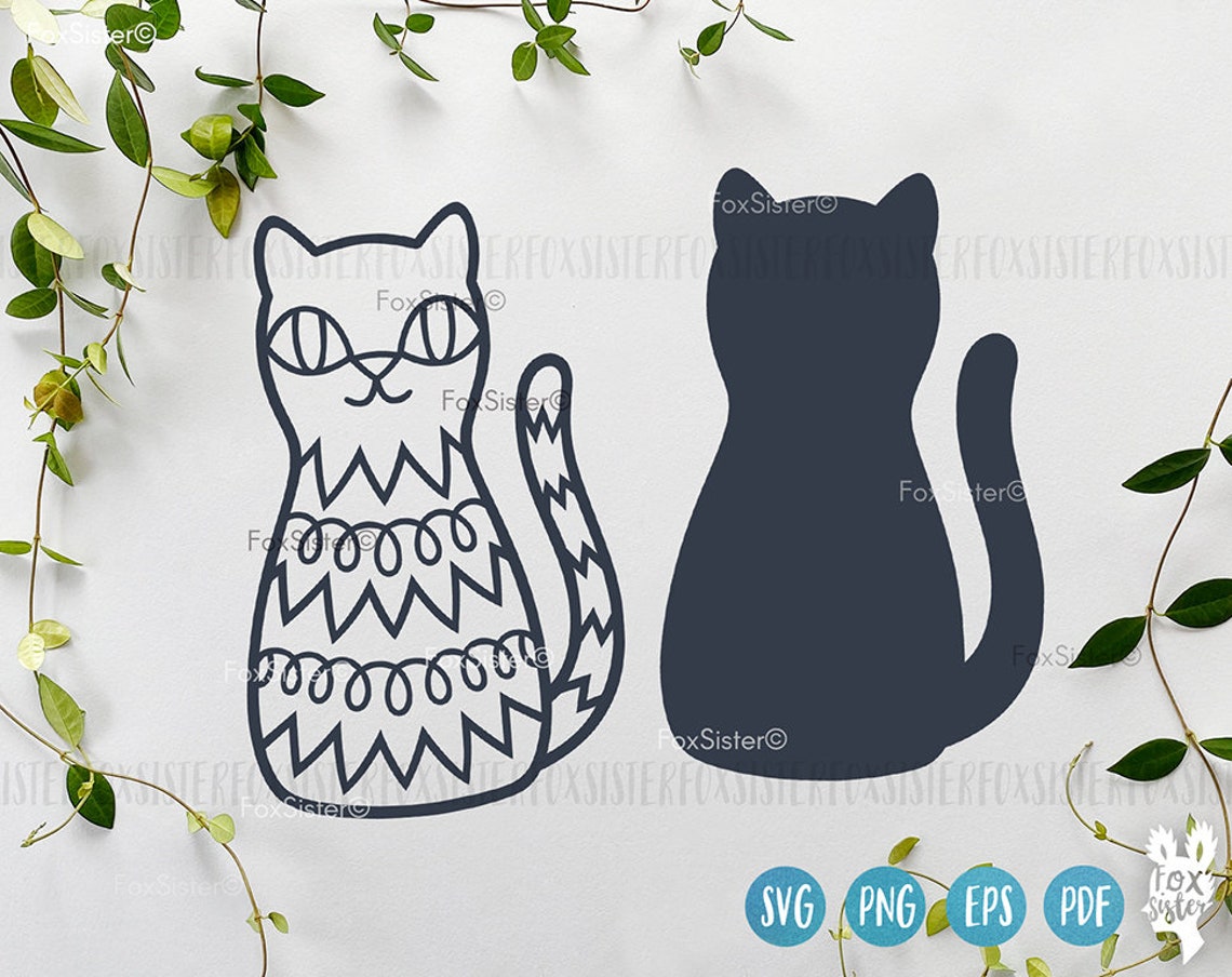 Cat Svg for Cricut and Silhouette Cats Svg Pets Svg - Etsy