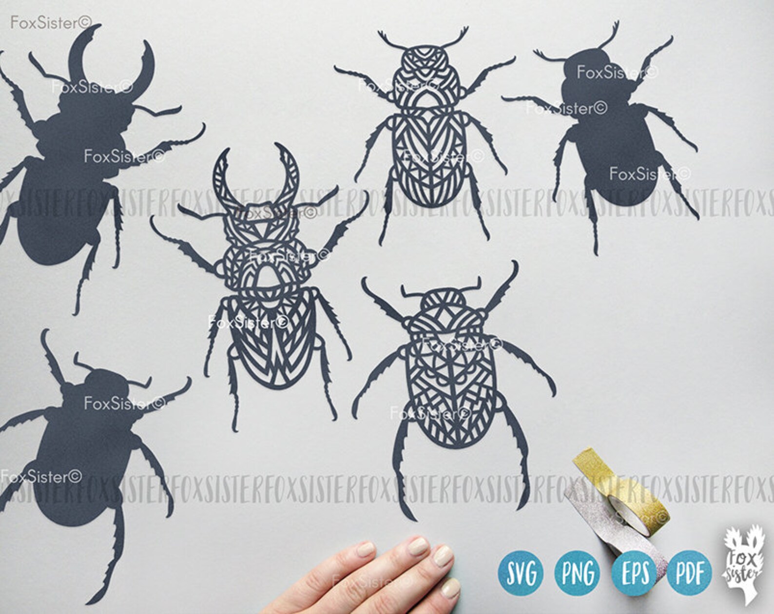 Insects Svg, Beetle Svg, Beetle Svg Bundle Cutting Files for Cricut and ...