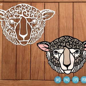 Sheep Svg for Cricut and Silhouette, Farm Animal Svg, Farm Svg, Cute ...