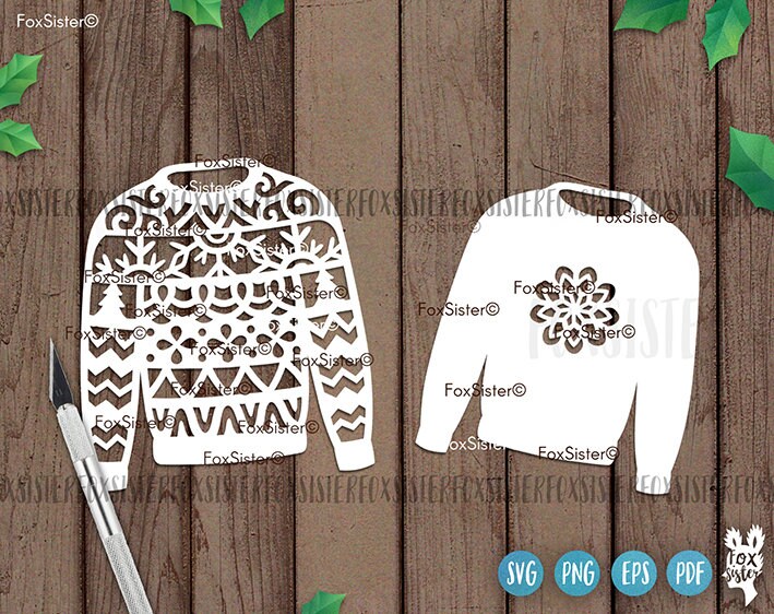 Christmas Sweater Svg Bundle Christmas Tree Snowflake Svg | Etsy