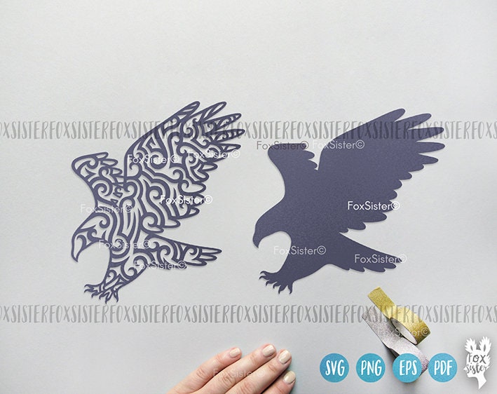 Eagle vector Svg detailed cutting file design Eagle Clipart | Etsy