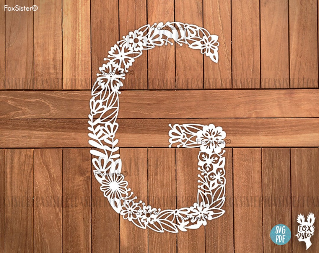 Letter G Svg, Floral Letter Svg, Floral Alphabet Svg, Font Svg ...