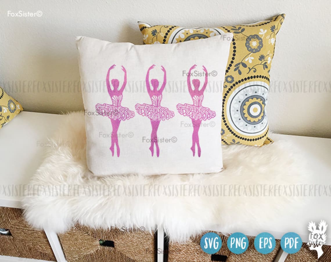 Ballerina Svg Ballet Svg Cut File 3 Papercut Templates Set | Etsy
