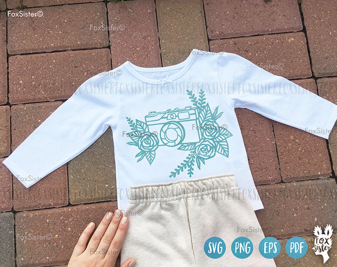 Camera Svg Bundle, Camera Clipart, Photography Svg, Floral Camera Cut ...