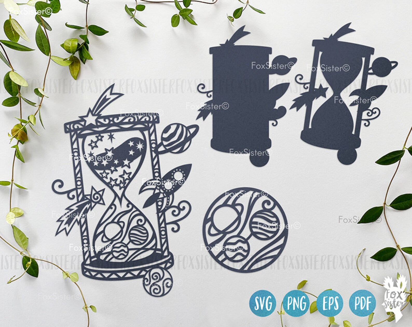 Space Svg for Cricut and Silhouette Planets Svg Foxsister | Etsy