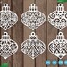 Christmas Bauble Svg Designs for Cricut and Silhouette, Christmas ...