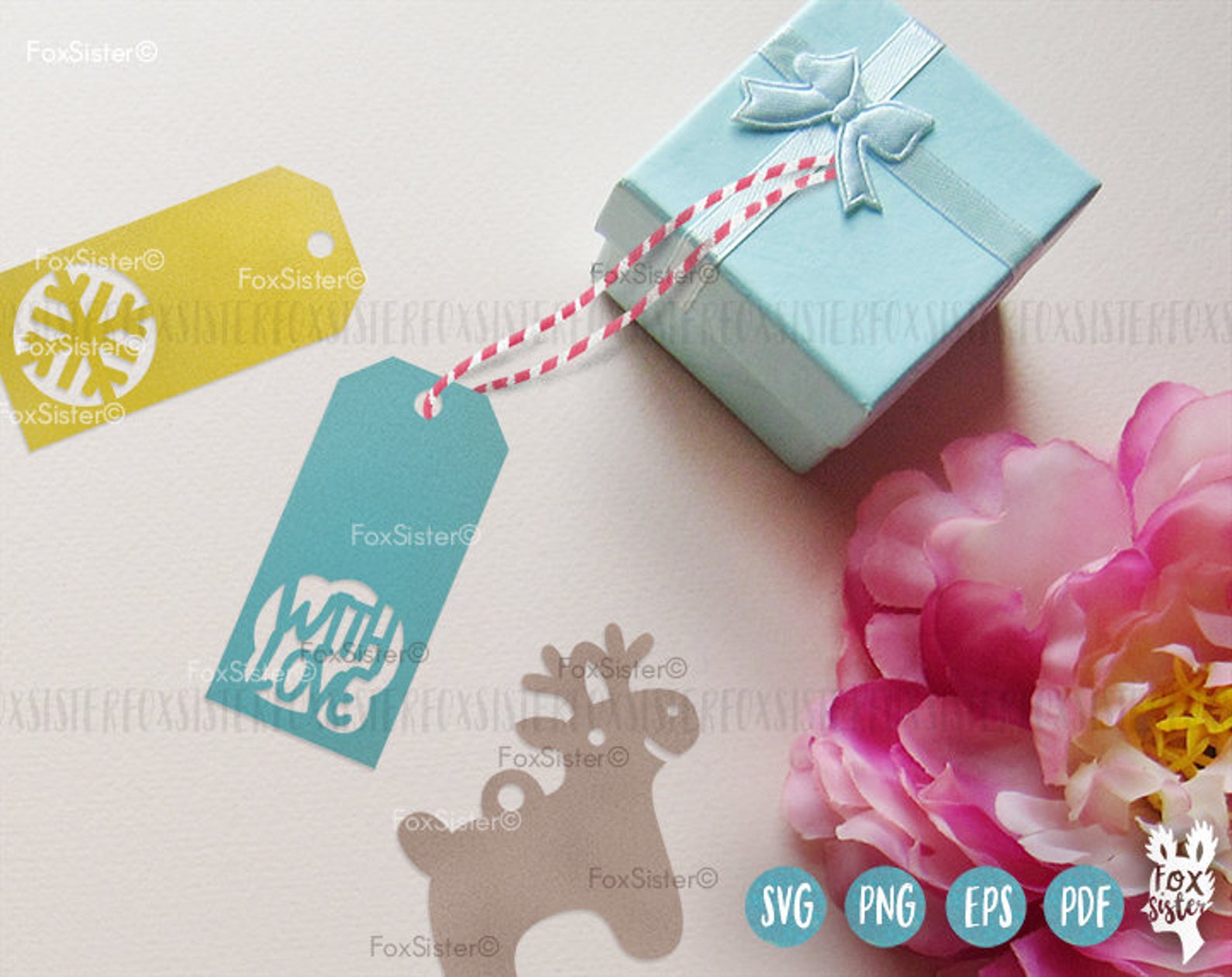 Gift Tags SVG Cut File Bundle Digital Svg Tags Labels Svg - Etsy