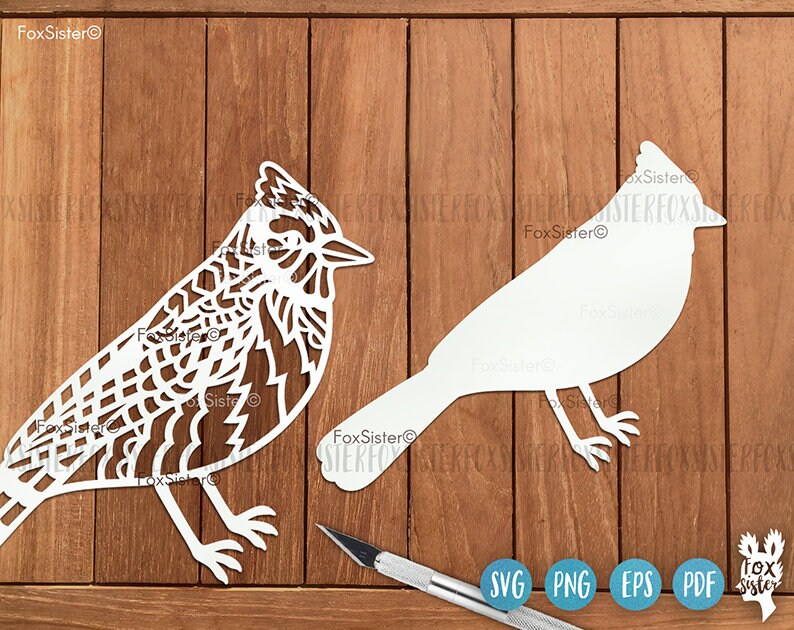 Blue Jay Svg for Cricut and Silhouette Animal Svg Foxsister | Etsy