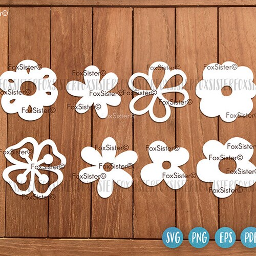 Flowers Svg Png Pdf Eps Flower Svg Files Simple Flower Cut - Etsy Australia
