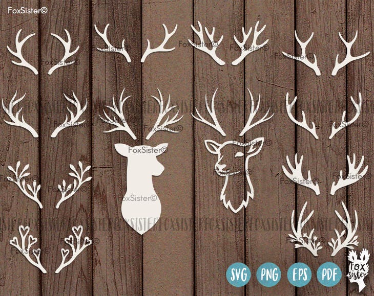 Craft Supplies And Tools Silhouette Cut File Reindeer Silhouette Reindeer