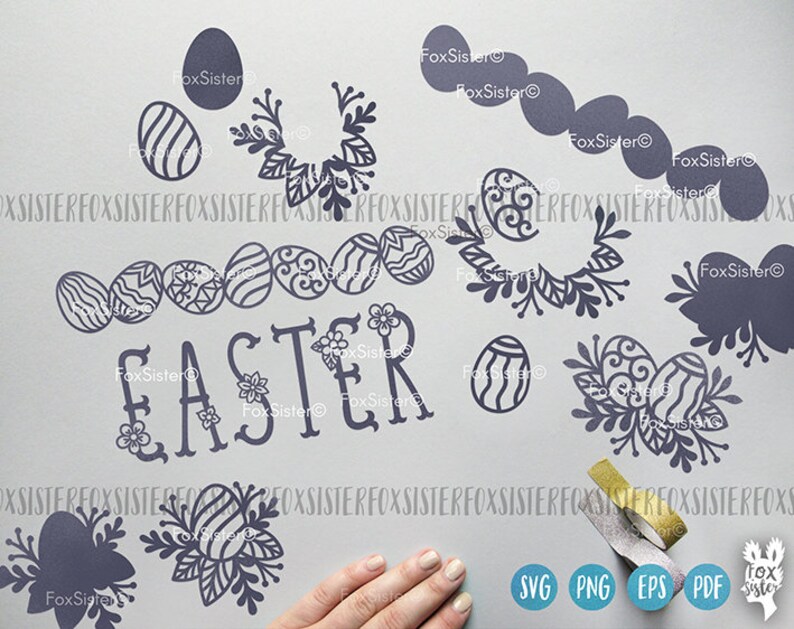 Easter Egg Svg Easter Svg Bundle Word Easter Cut Files - Etsy