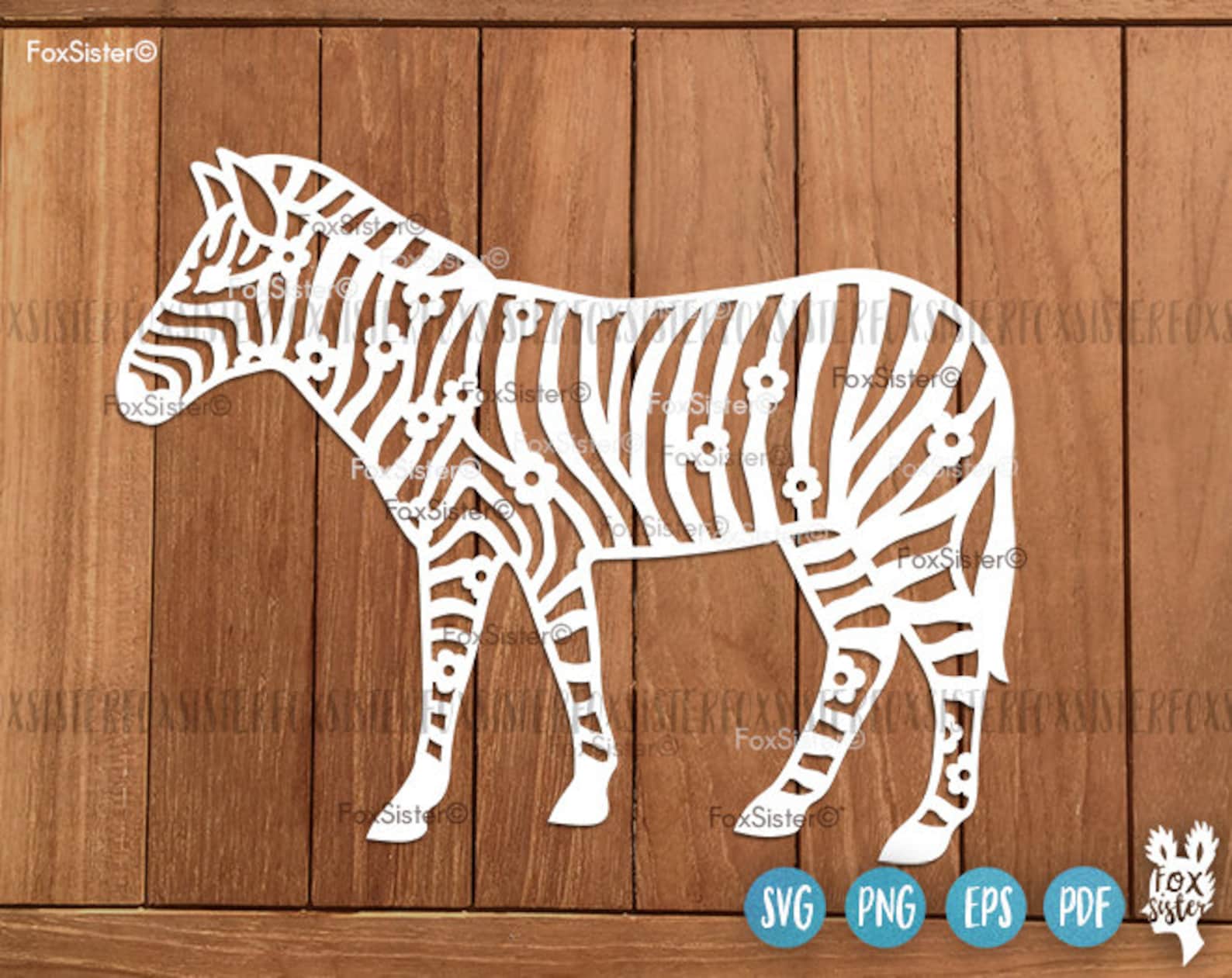 Zebra Svg Zebra Clipart Floral Zebra Svg Zoo Svg Boho Svg | Etsy