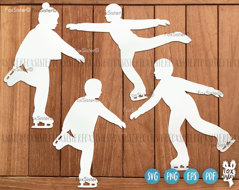 Ice Skating Svg Bundle for Cricut and Silhouette Ice Skating - Etsy