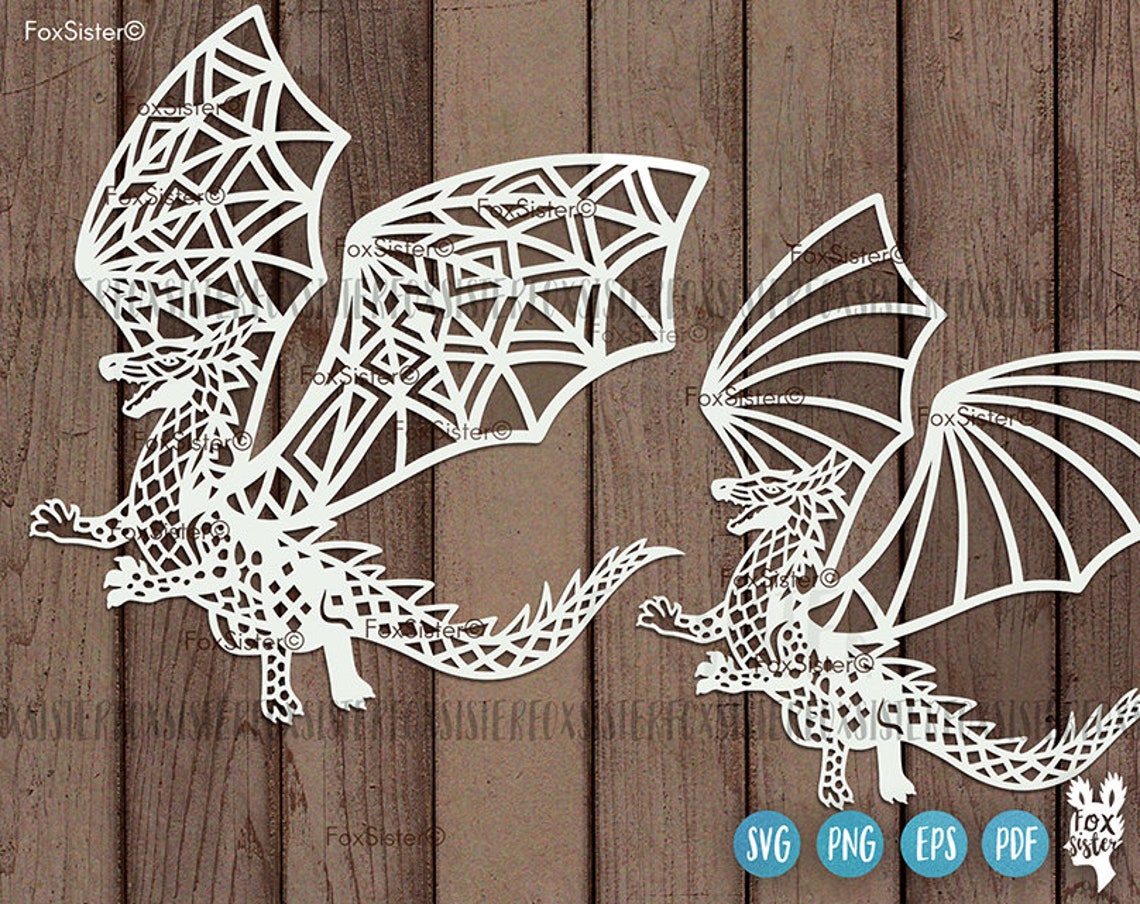 Dragon Svg Design for Cricut and Silhouette Svg Dragon - Etsy