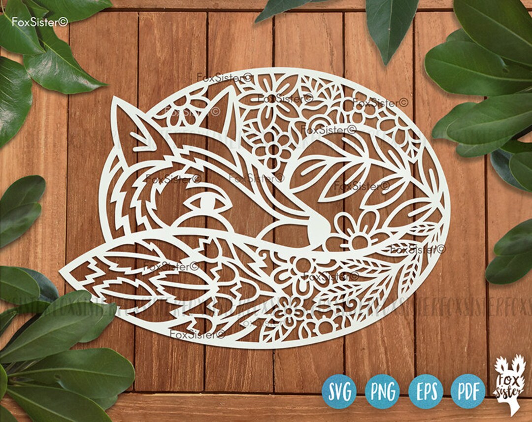 Fox Svg for Cricut and Silhouette, Animals Svg, Foxsister, Woodland Svg ...